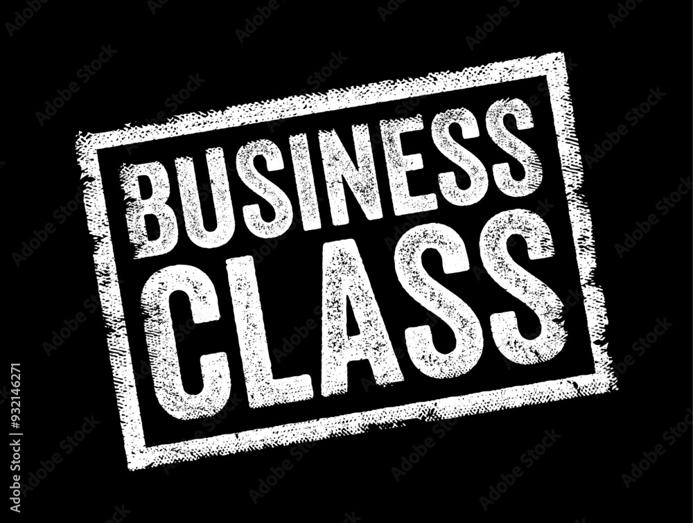 Business Class - a category of seating and service on airlines, trains ...