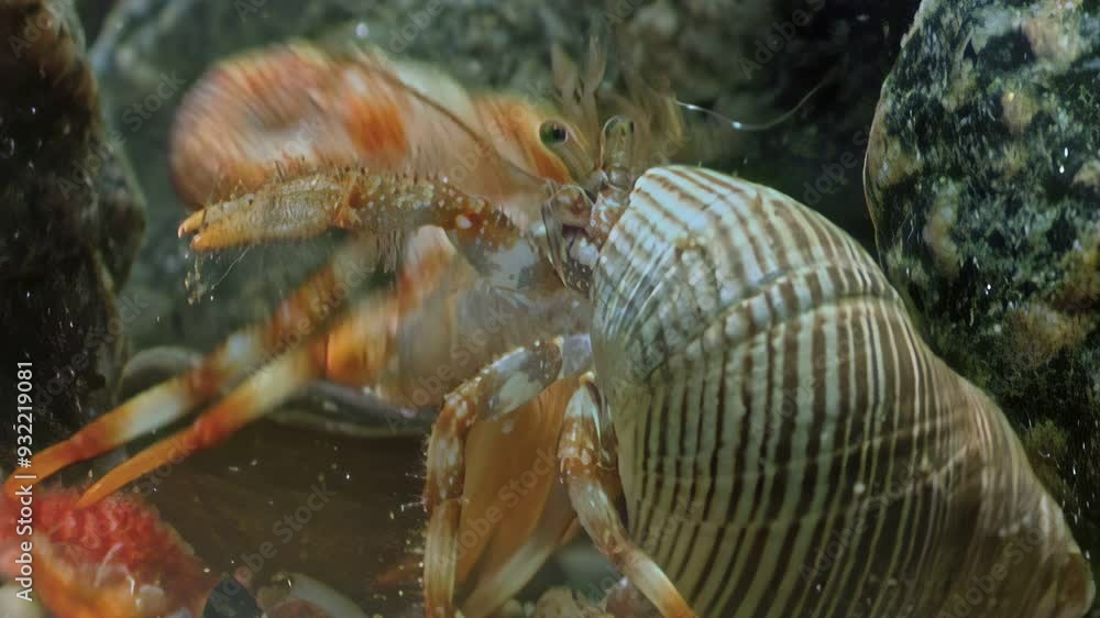 Watch hermit crayfish fiercely compete for shells, highlighting ...