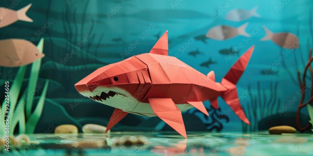 Step by step guide Crafting a paper shark for kids creativity and DIY ...