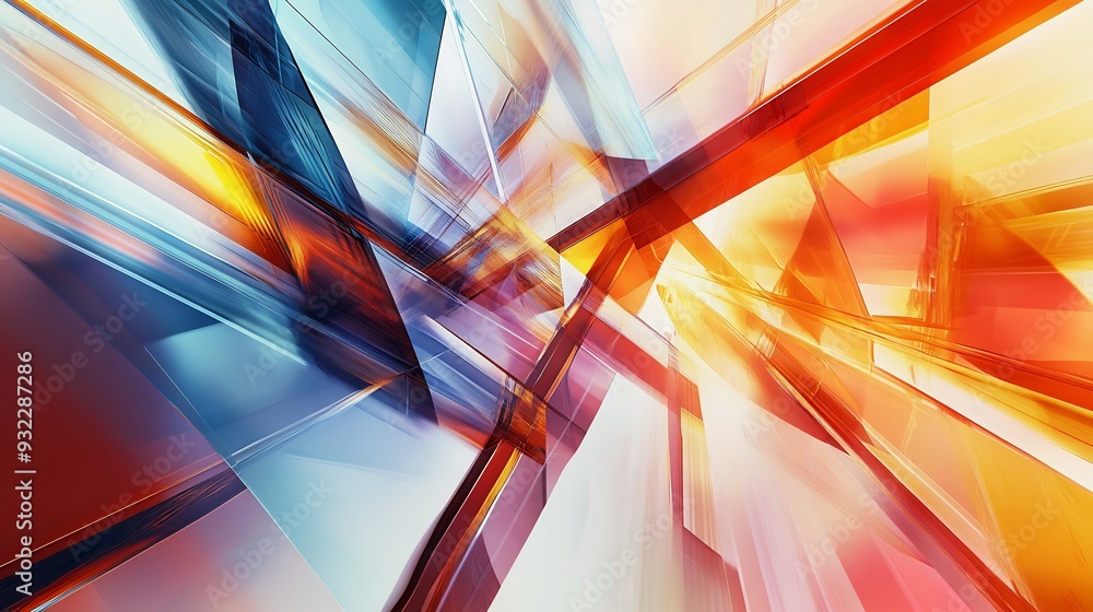 Abstract depiction of business strategy and market positioning emphasizing competitive advantage ...