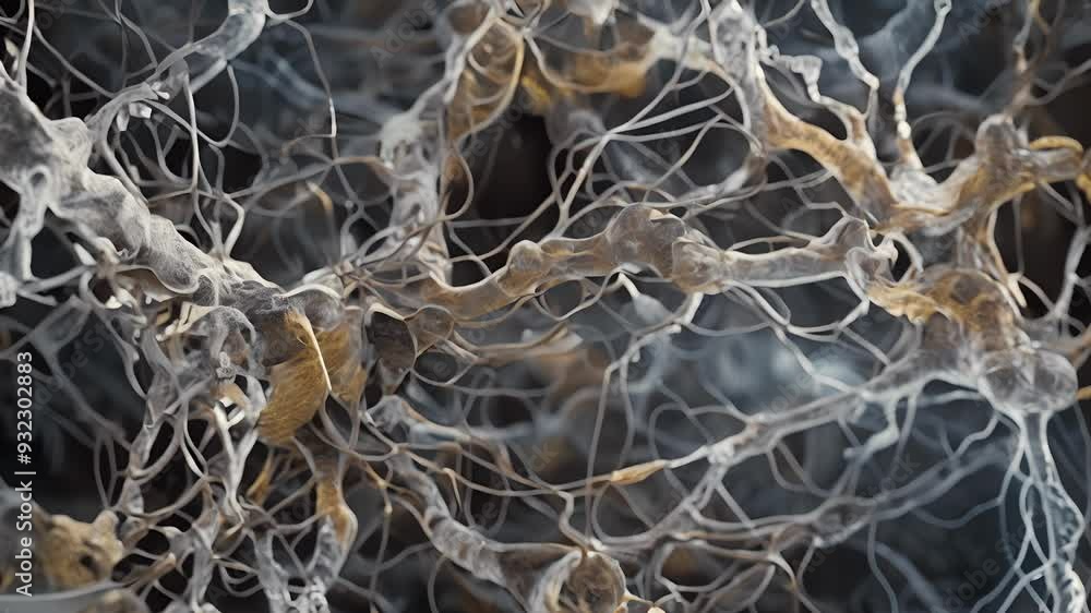 Electron microscopy image revealing the remarkable detail of glial ...