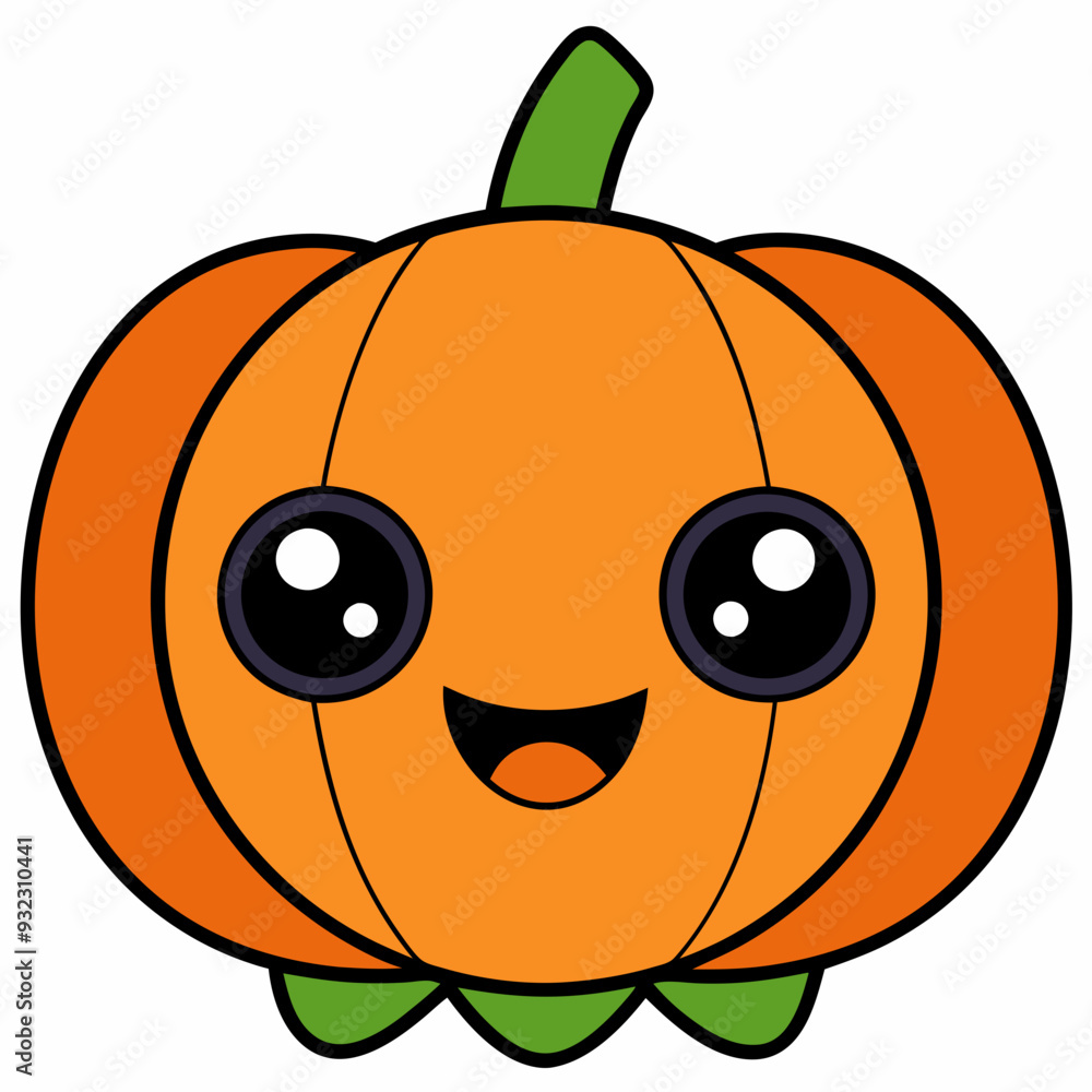 chibipumpkin, cute pumpkin illustration, cute jack o lantern clipart ...