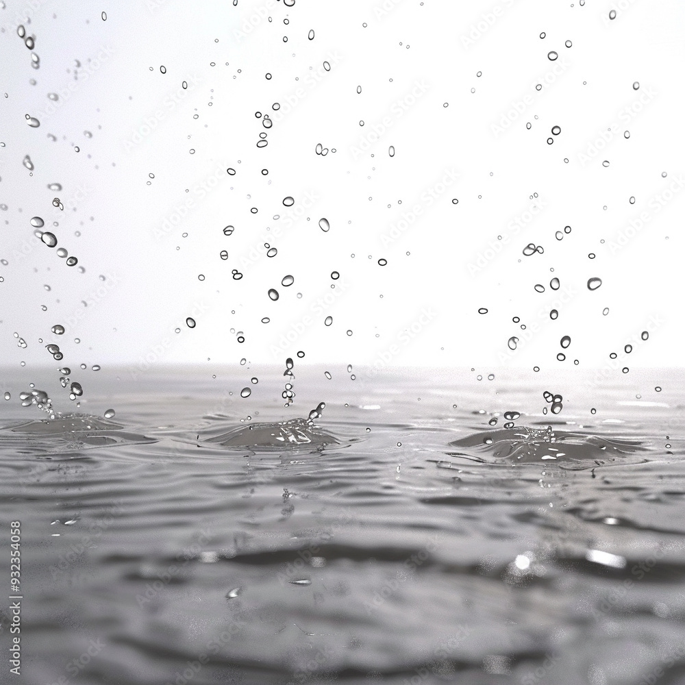 water droplets rain splash liquid nature wet ripples surface round cold ...