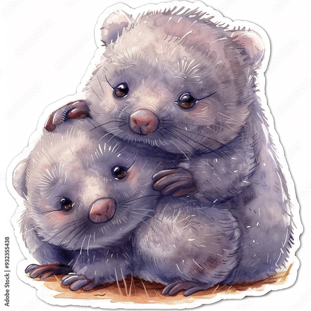 wombats animals cute illustration drawing artwork furry digital art ...