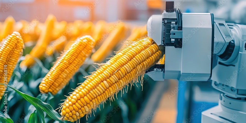 automated corn factory with robotics and artificial intelligence in ...