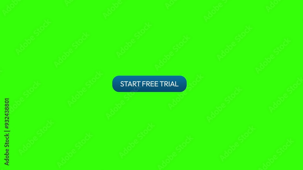 Free trial button 4k animation on white and green 4k animation. Call to ...