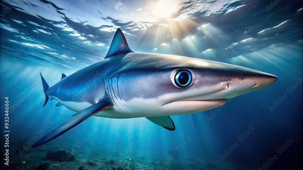 underwater world, oceanic, deep-sea, blue fish, An up close underwater ...