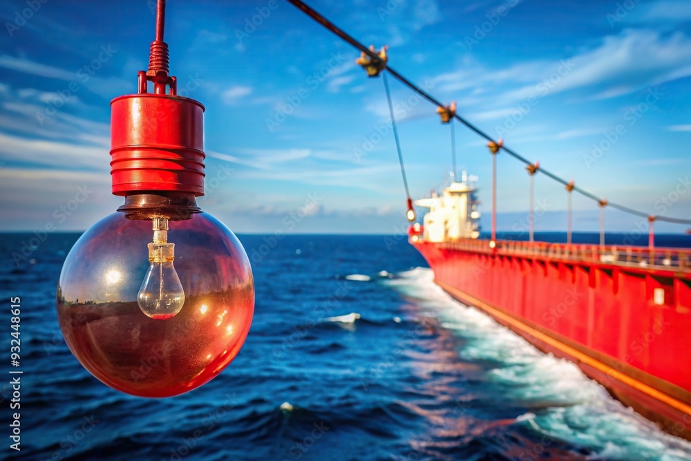 underway, night, asymmetrical, safety, marine, color, bulb, travel ...