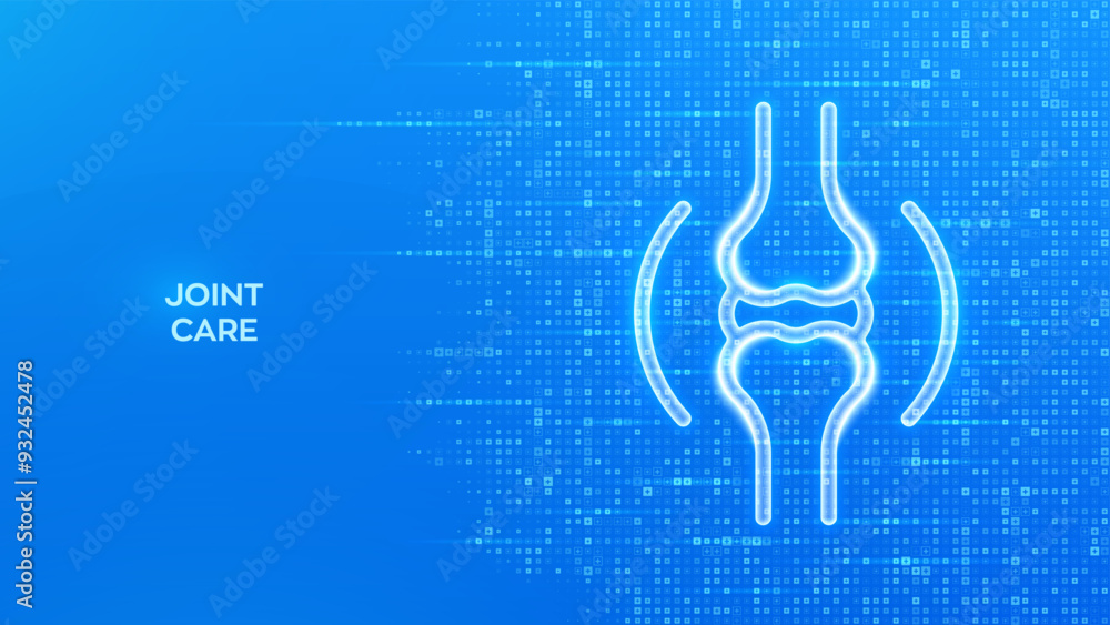 Joint icon. Joint health. Joint pain, inflammation, damage, arthritis ...