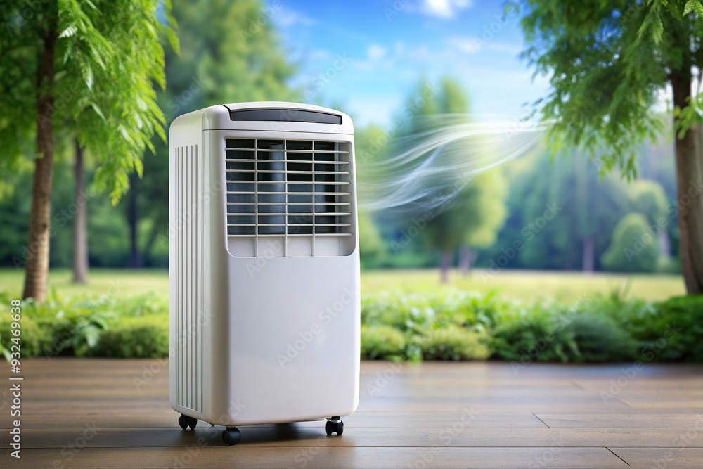 Portable air conditioner with cold steam of fresh air, portable ...