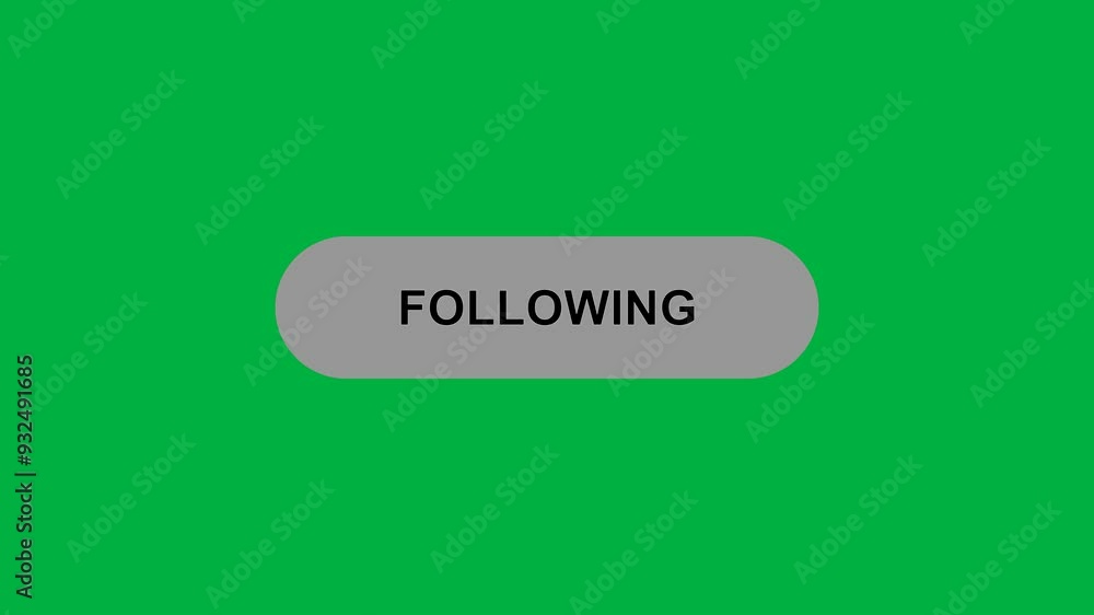 Mouse Cursor Clicking Follow Button Changing to Following Text Web ...