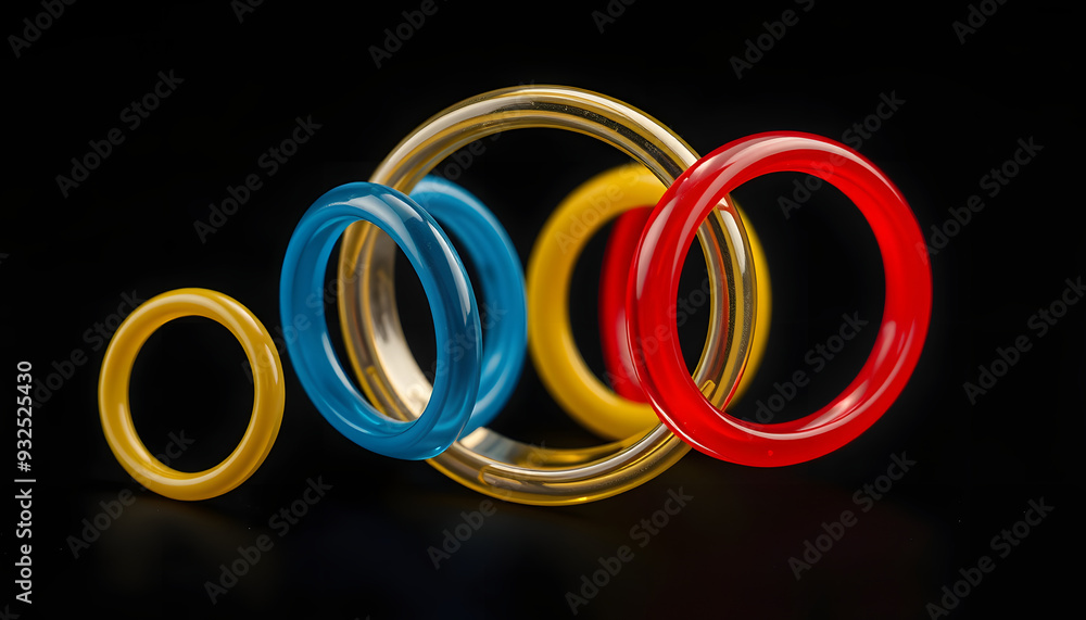 Educational kinetic rings, anti stress toy for children and teenagers ...