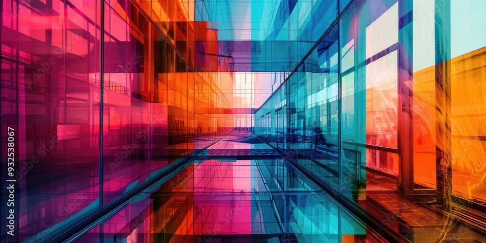 Create a modern graphic utilizing the color scheme of 2563eb and ffffff ...