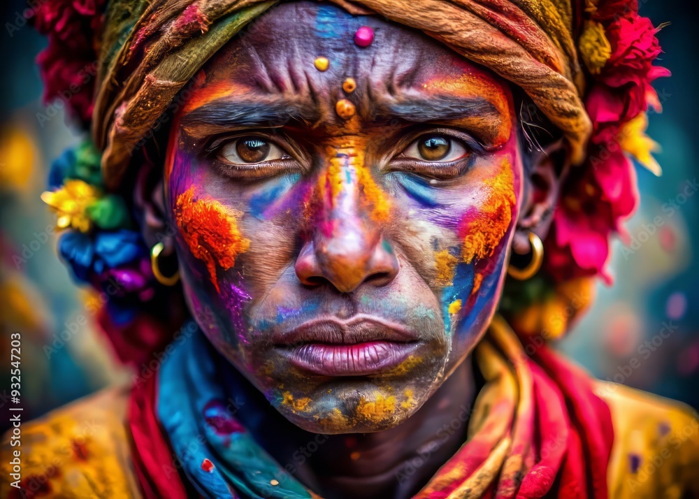 Emotional intensity radiates through bold, expressive faces, fiery ...