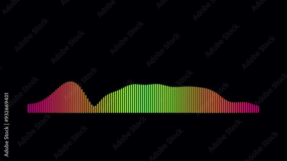 Dynamic Sound Wave Effect Audio Equalizer Animation Animated Audio Frequency Waveform Spectrum