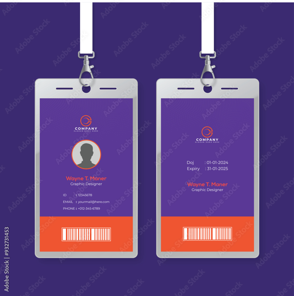 school id card. design,card company design, d cardmockup, business id ...