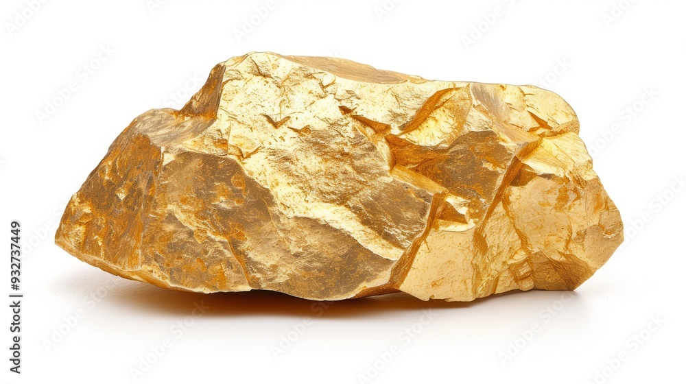 Gold Rock. Block of Luxury Gold Bar for Jewellery and Value Concept ...