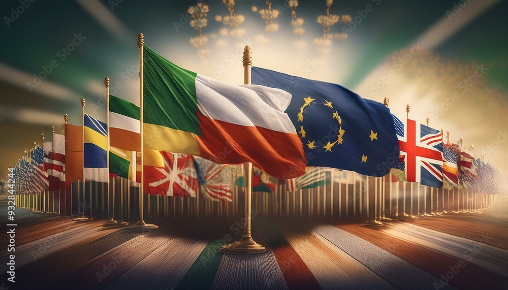 stained window, european union flag, flags of the world, flags of the ...
