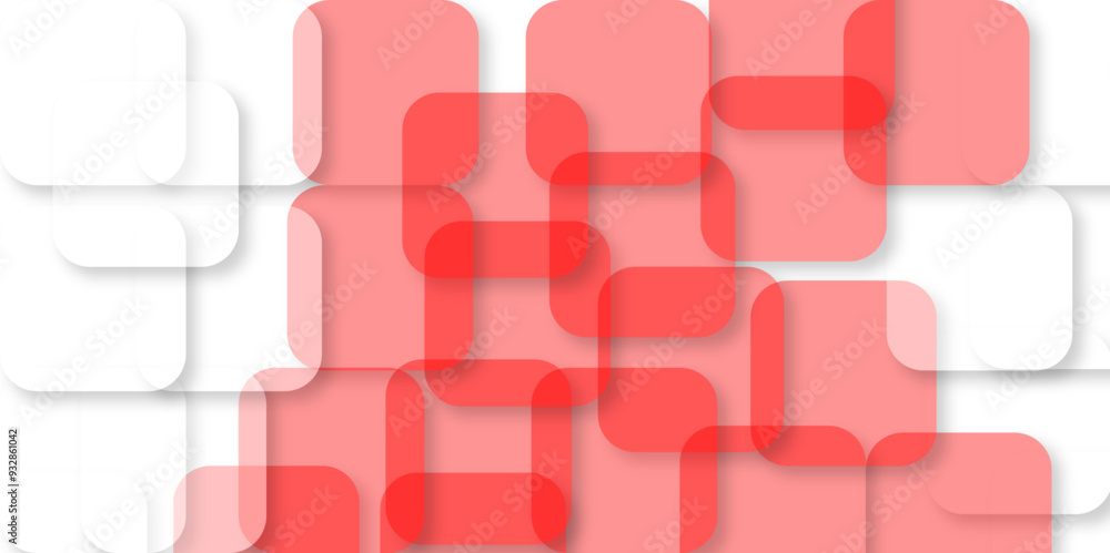 red and white background with diagonal square pattern. square mosaic ...