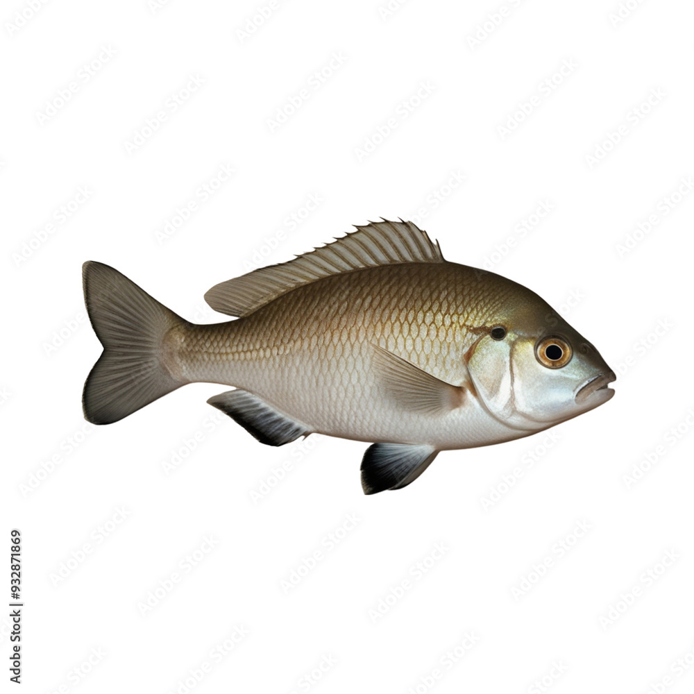 TRANSPARENT PNG ULTRA HD 8K A solitary Oscar fish with striking ...