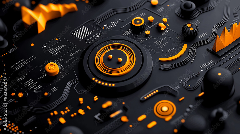 An interactive infographic layout designed for digital platforms ...