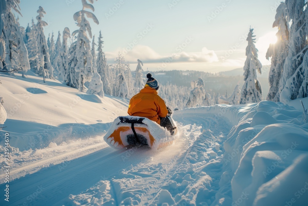 Ruka Sled Track is a thrilling 1 km descent reaching speeds of 60 km h ...