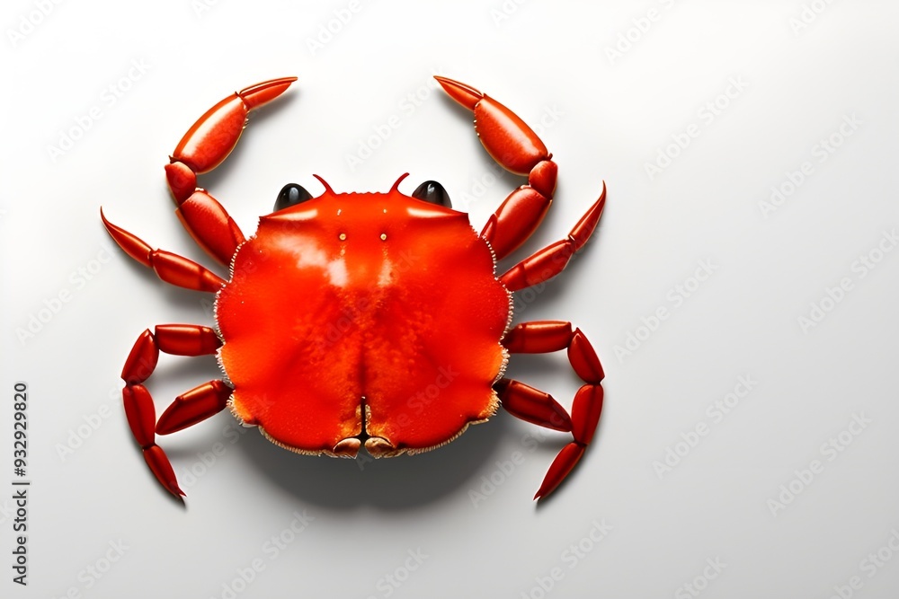 Crab: A marine crustacean with a hard shell, pincers, and a sideways ...