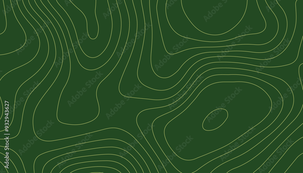 Topographic gradient line map. Abstract circle lines background ...