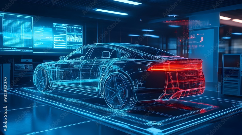 Automotive Digital Twin A digital representation of a car being tested ...