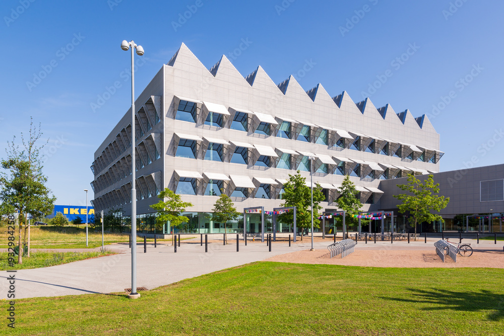 Malmö, Sweden - July 19, 2024: Western facade of the Hubhult, IKEA's ...