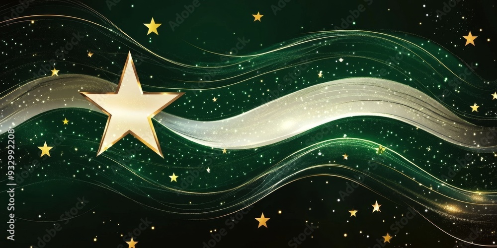 Abstract Vector Illustration for Pakistan Independence Day 2025 ...