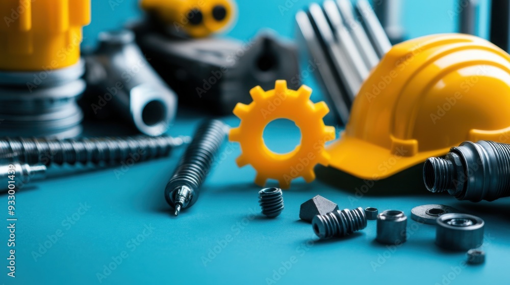 Minimalist icon of safety barriers for hazardous factory areas, clear ...