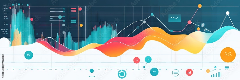 graph that visually represents the impact of marketing campaigns on key ...