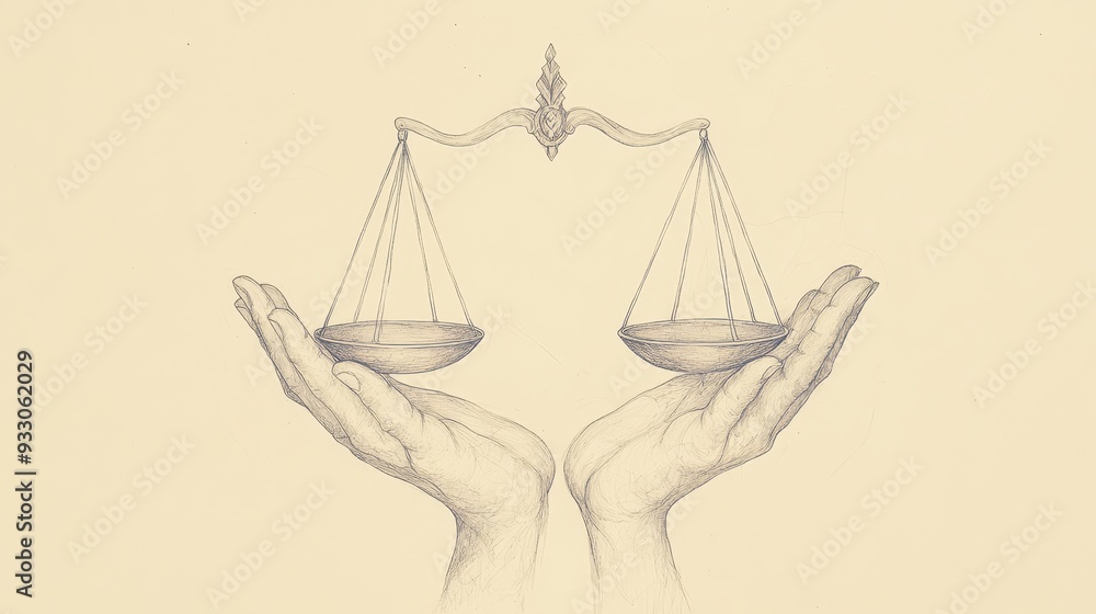 Biblical Illustration of Psalms 13: A Scale Balancing Sorrow and Joy ...