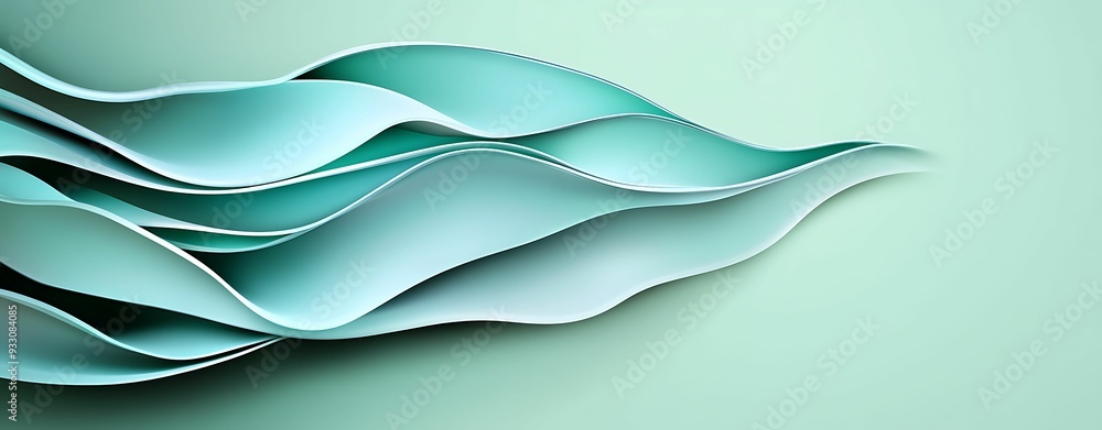 Abstract wave patterns with warm light gradient, soft ripples, top view ...