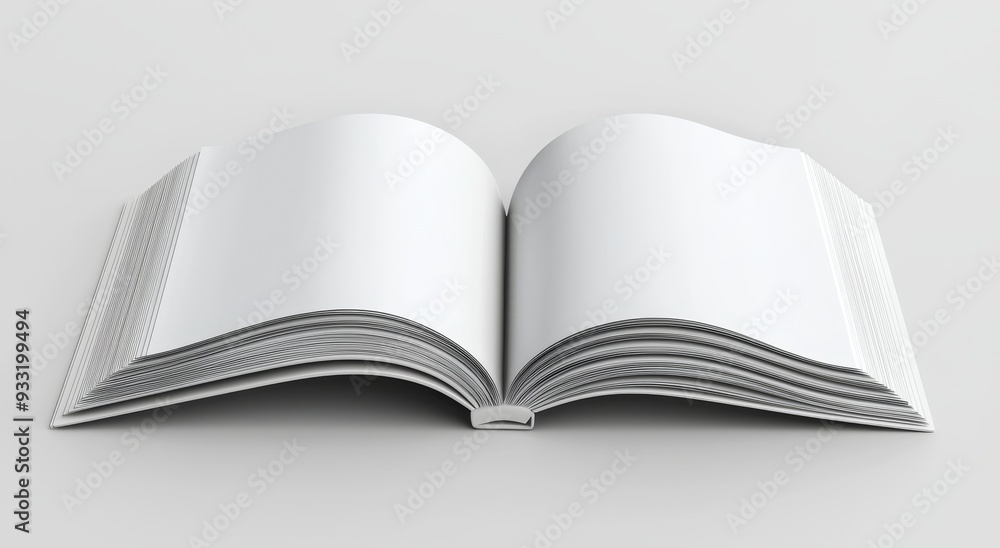 A generic white banknote mockup with a top view, isolated in 3D. Empty ...