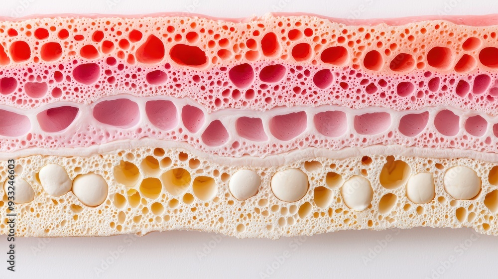 Detailed Cross-Section of a Bone with Labeled Periosteum and Endosteum ...