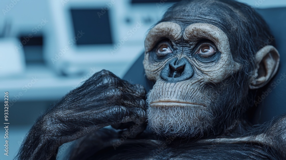 Paleontologist Ancestor: Illustration of Fossilized Human Explorer in ...