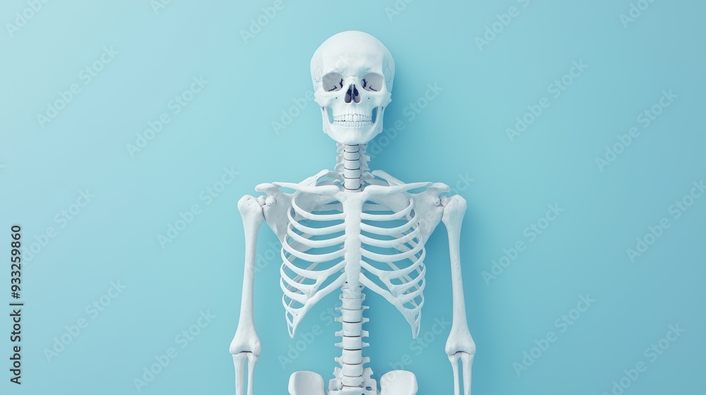 Detailed Artistic Illustration of Appendicular Skeleton Limb Bones with ...