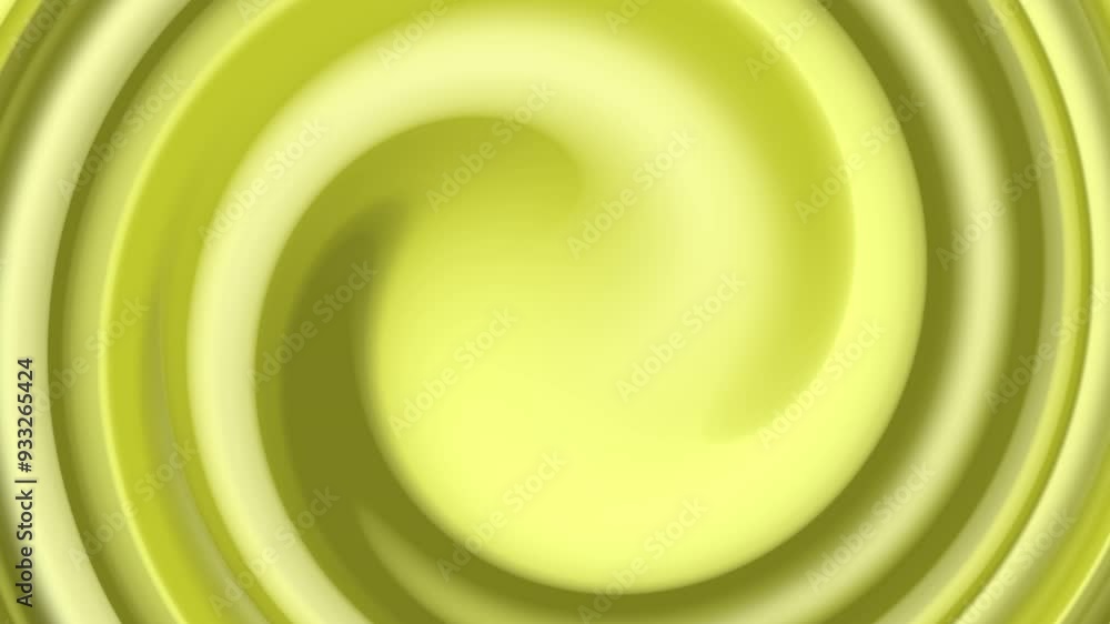 Luxurious Abstract Twirl Animation in Gradient Yellow with Seamless ...