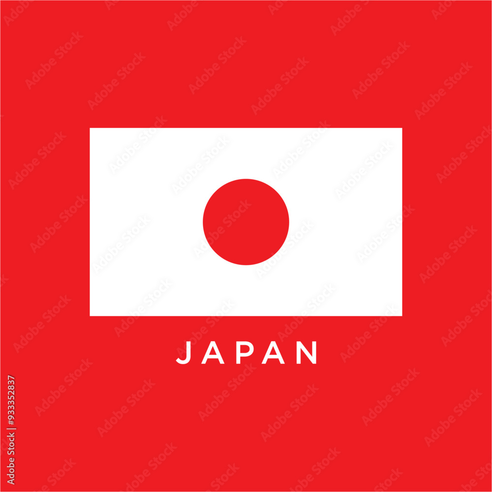Japan flag vector logo for cheek stickers and others. Thank You Stock ...