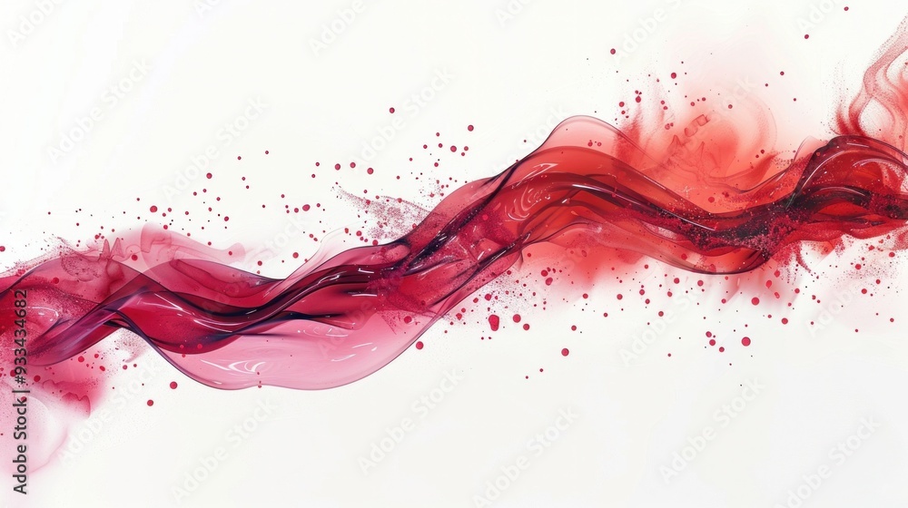 An abstract representation of blood cells flowing through a vein, using ...