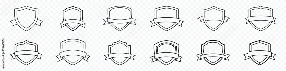 Shield icon set, Shield icon set, Protection, Security icon vector ...