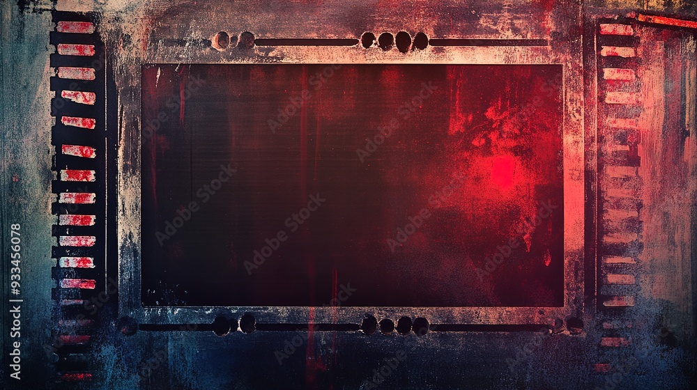 Dark Nostalgia: A Vintage Film Frame Poster with Moody Atmosphere and ...