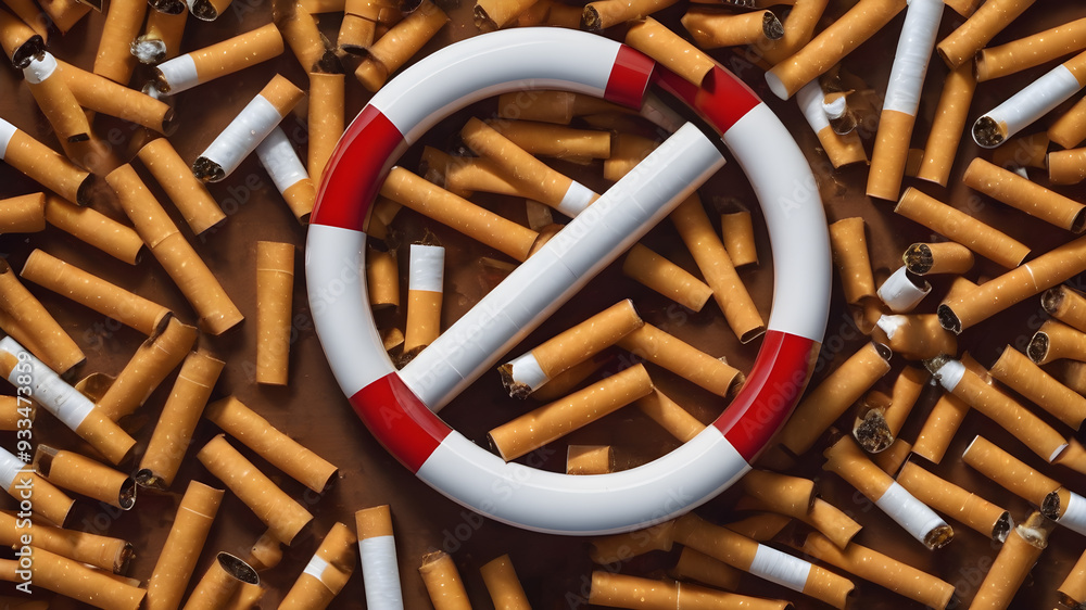 ภาพประกอบสต็อก smoking, concept of no smoking and World No Tobacco Day ...