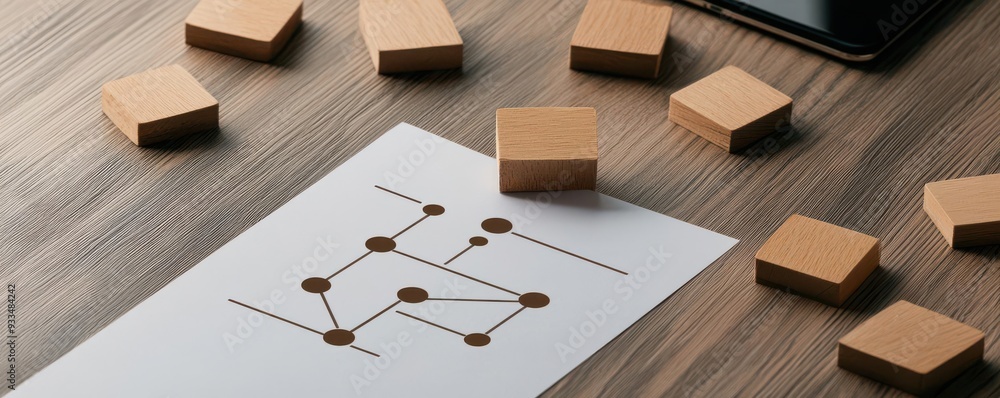 Conceptual image of a flowchart merging with a meeting agenda, roles ... Conceptual image of a flowchart merging with a meeting agenda, roles ...