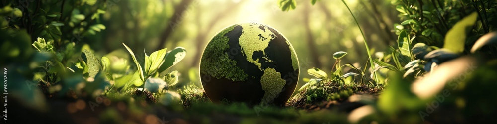 Artistic Representation of Mother Earth: Abstract Design for World ...