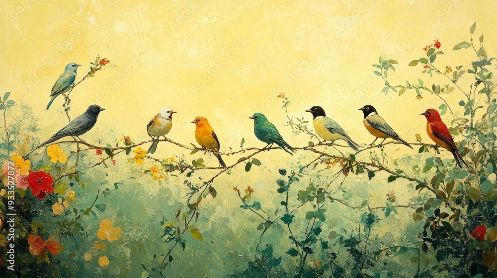 In the brightly colored garden scene, close-up shots capture the ...
