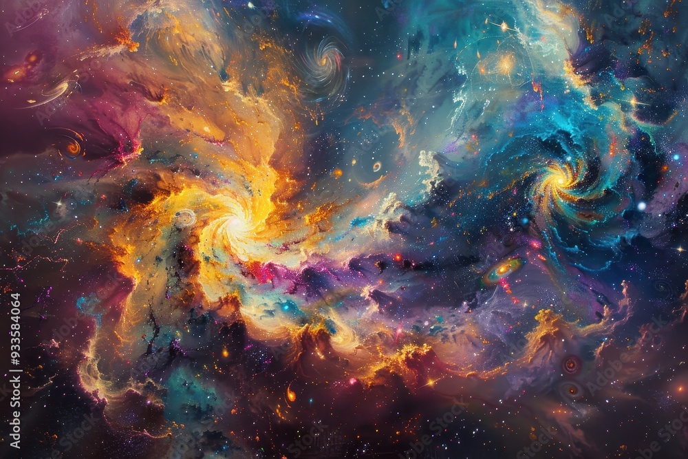 Cosmic Swirls: Two Galaxies Collide in a Spectacular Display of Light ...