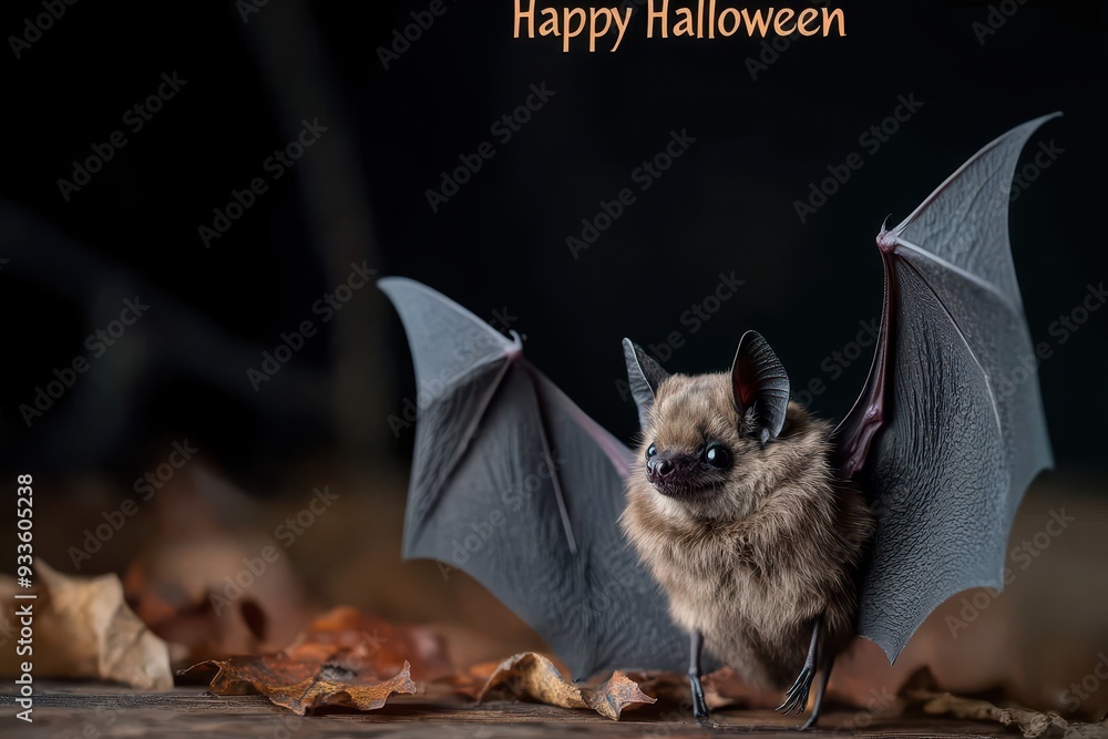 Vampire Bat Collage: Photos of a vampire bat with its wings spread wide ...